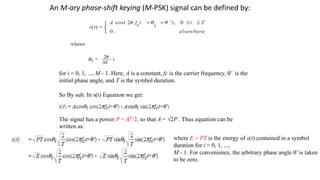 M ary psk modulation | PPTX | Computer Networking | Computing