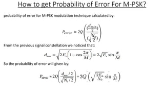 M ary psk modulation | PPTX | Computer Networking | Computing