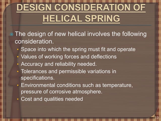 Design of Helical Spring | PPTX | Physics | Science