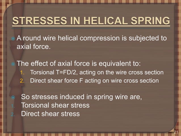 Design of Helical Spring | PPTX | Physics | Science