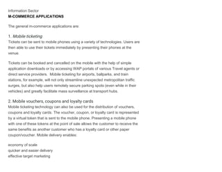 M commerce and its applications | PDF