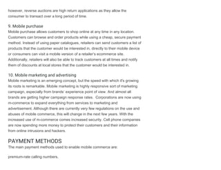 M commerce and its applications | PDF