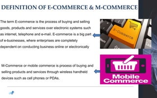 M commerce vs E-commerce | PPTX