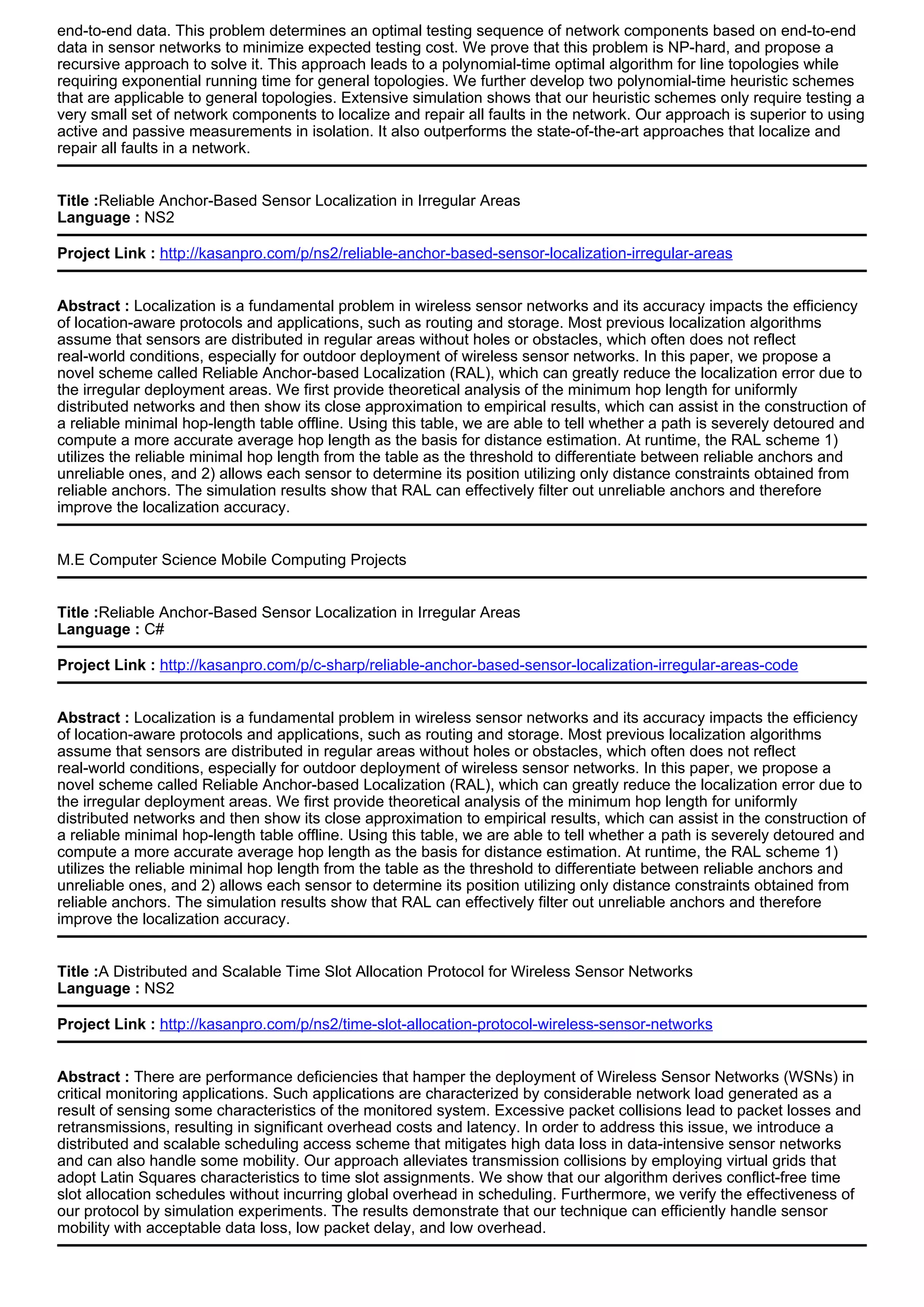 M.E Computer Science Mobile Computing Projects | PDF