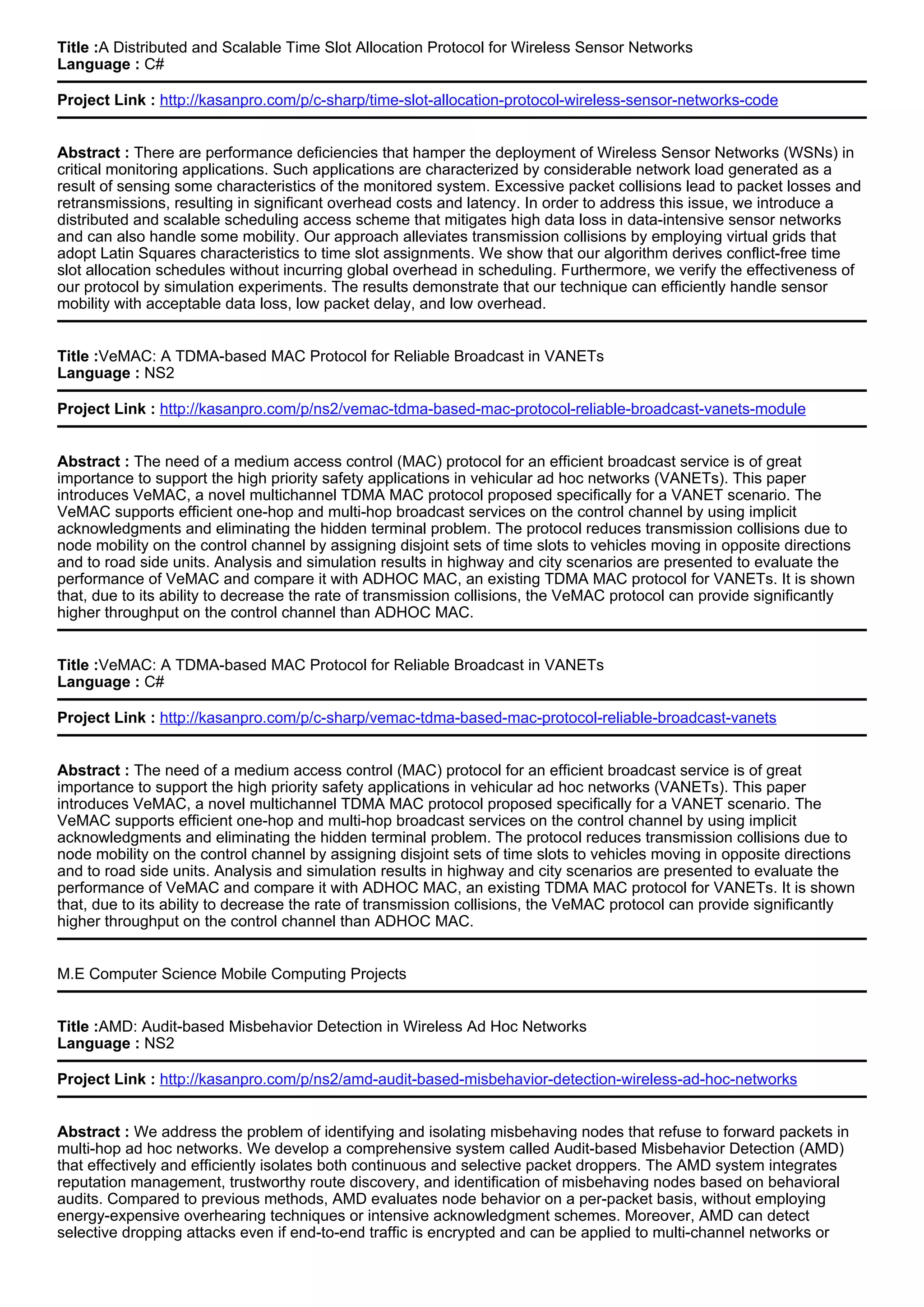 M.E Computer Science Mobile Computing Projects | PDF