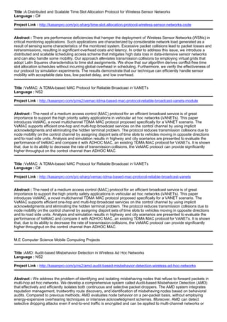 M.E Computer Science Mobile Computing Projects | PDF