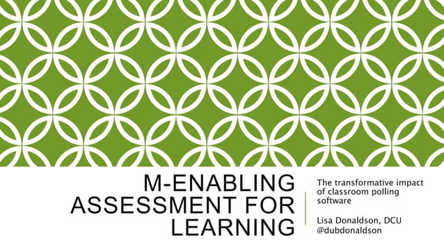 M enabling assessment for learning presentation | PPTX