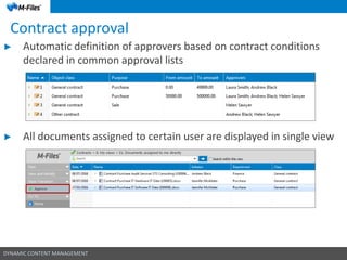 Streamlining Contract Management with M-Files | PPTX
