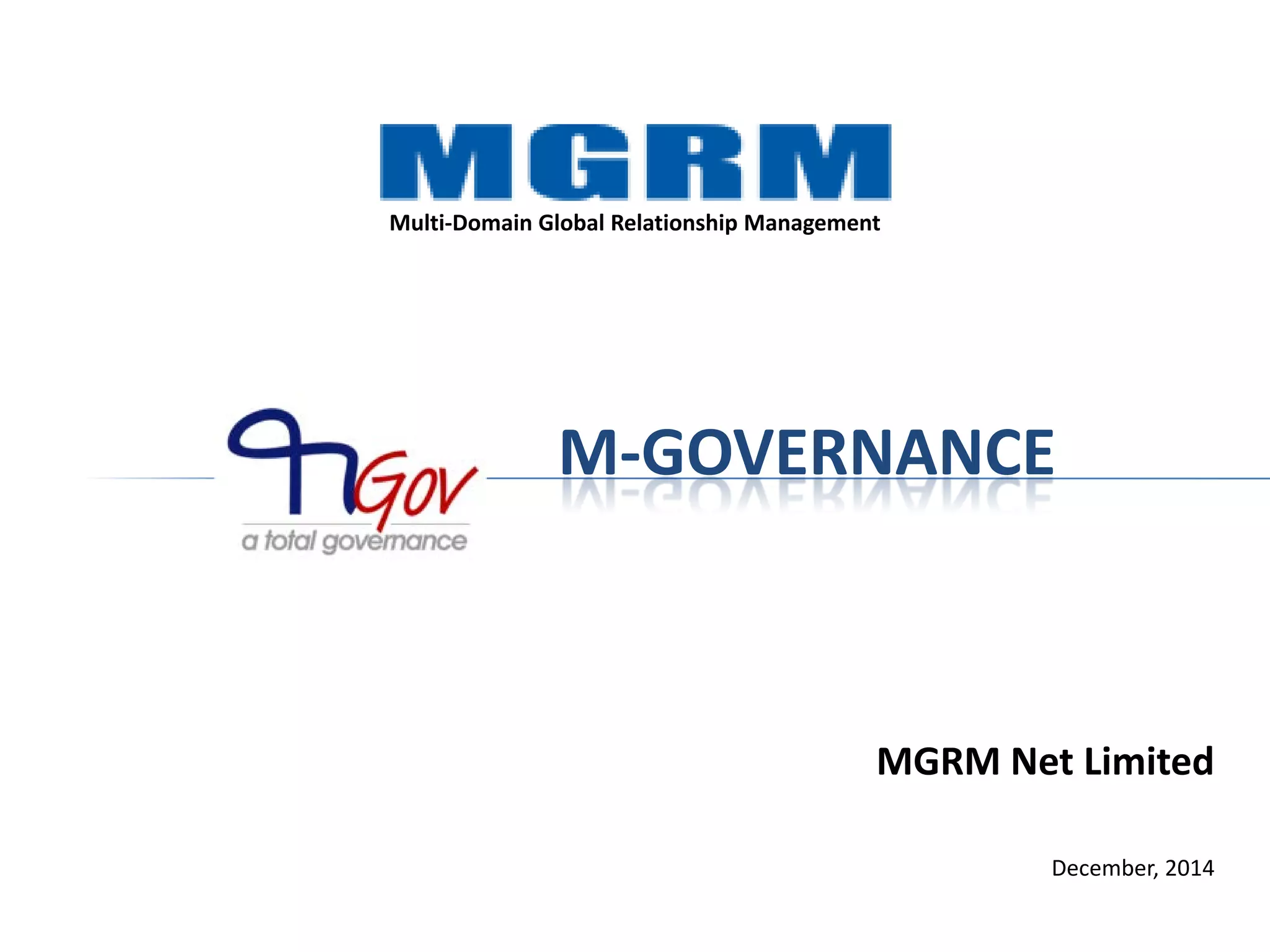 M-Governance | MGRM Net Limited | PDF
