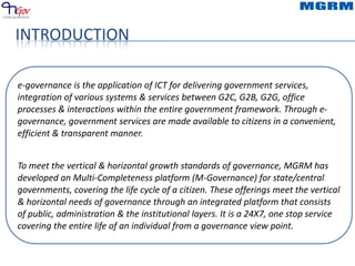M-Governance | MGRM Net Limited | PPT