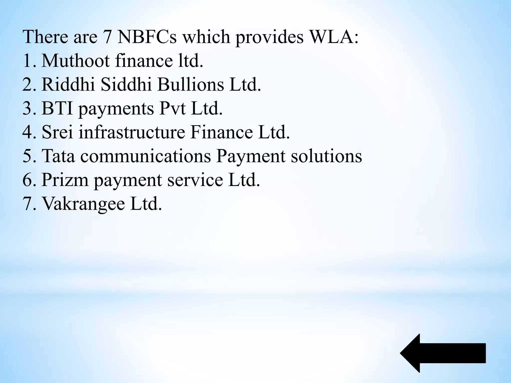 Non-Banking Finance Companies (NBFC) | PPTX