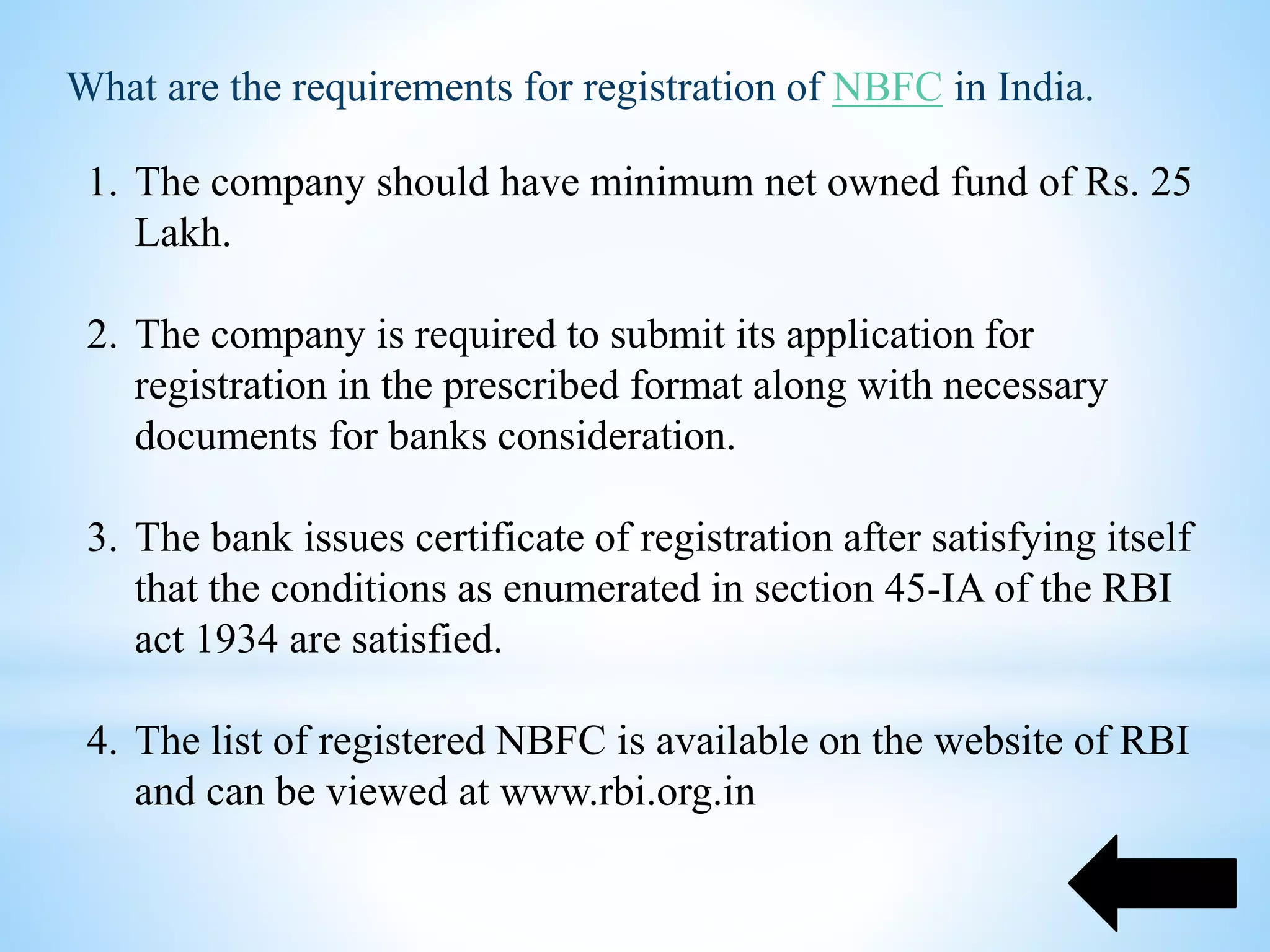Non-Banking Finance Companies (NBFC) | PPTX