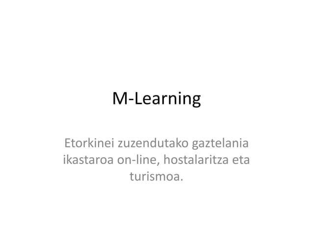 M learning | PPT