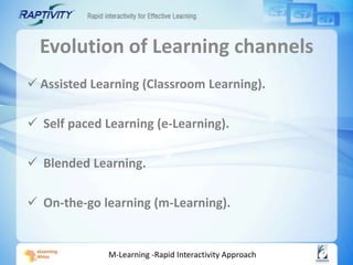 mLearning - Rapid Interactivity Approach | PPTX