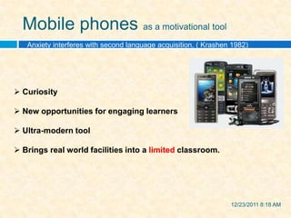 mLearning: Using Cell Phones in a Language Class Effectively by-Pir ...