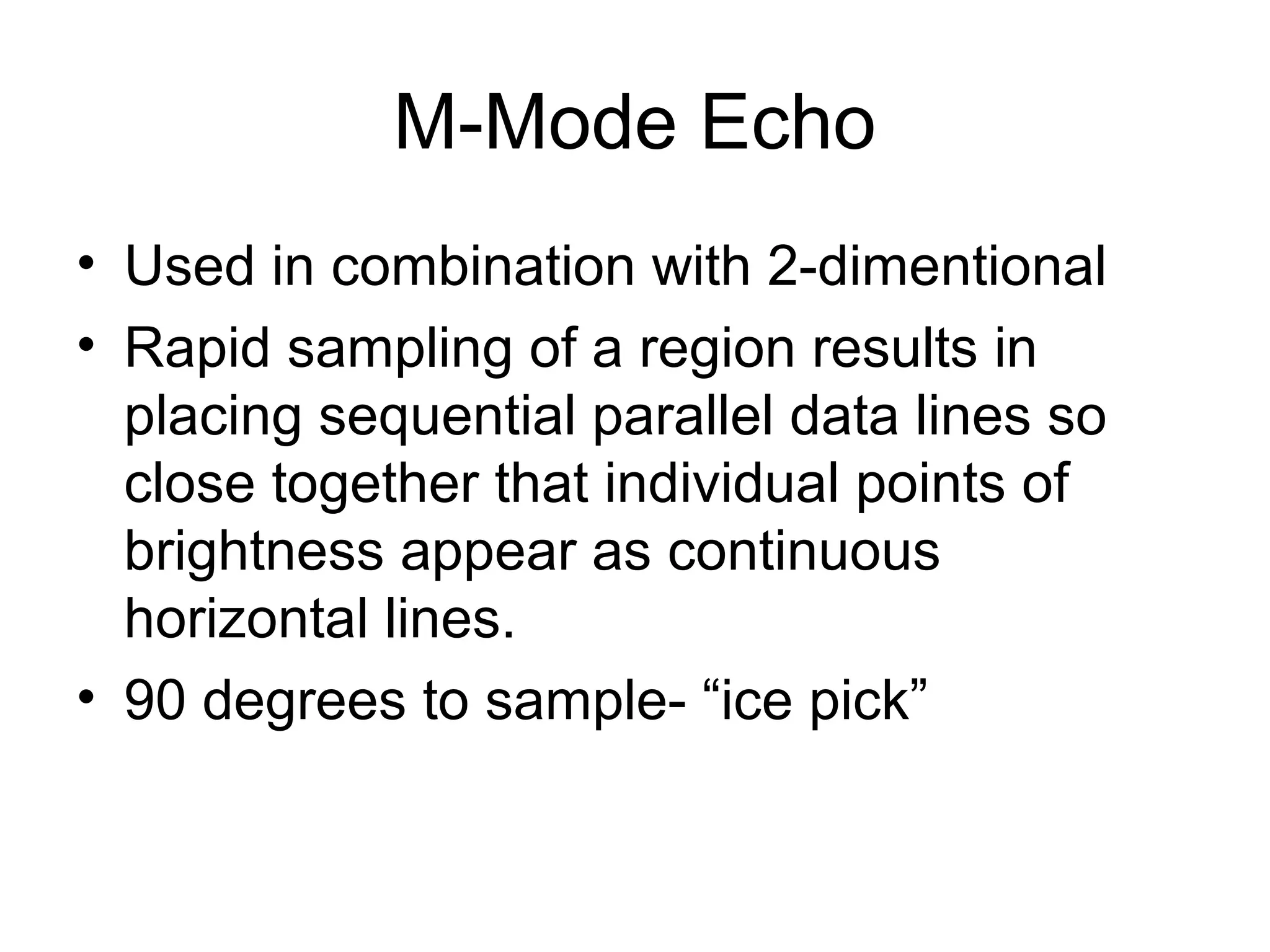 M mode echocardiography-kc13 | PPT