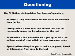 Questioning, Exploring and Writing in MS-Roundtable | PPT