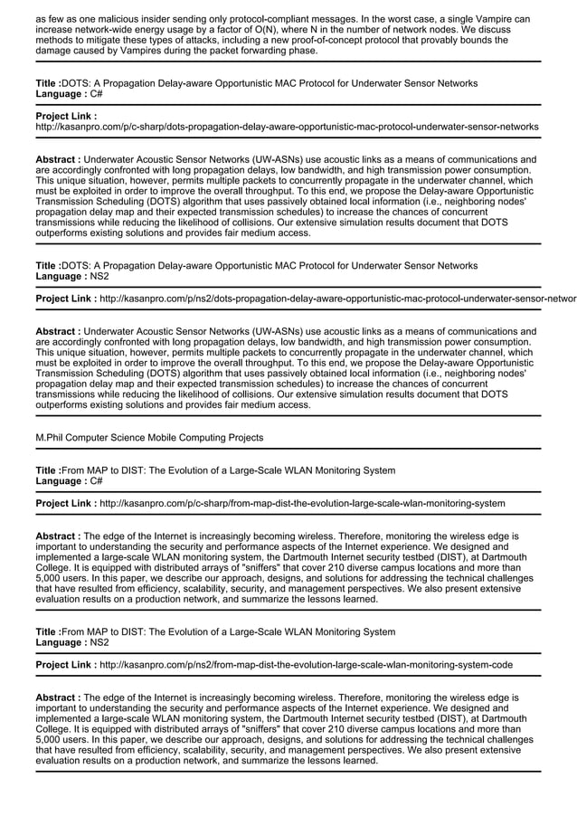 M phil-computer-science-mobile-computing-projects | PDF | Internet of Things | Internet