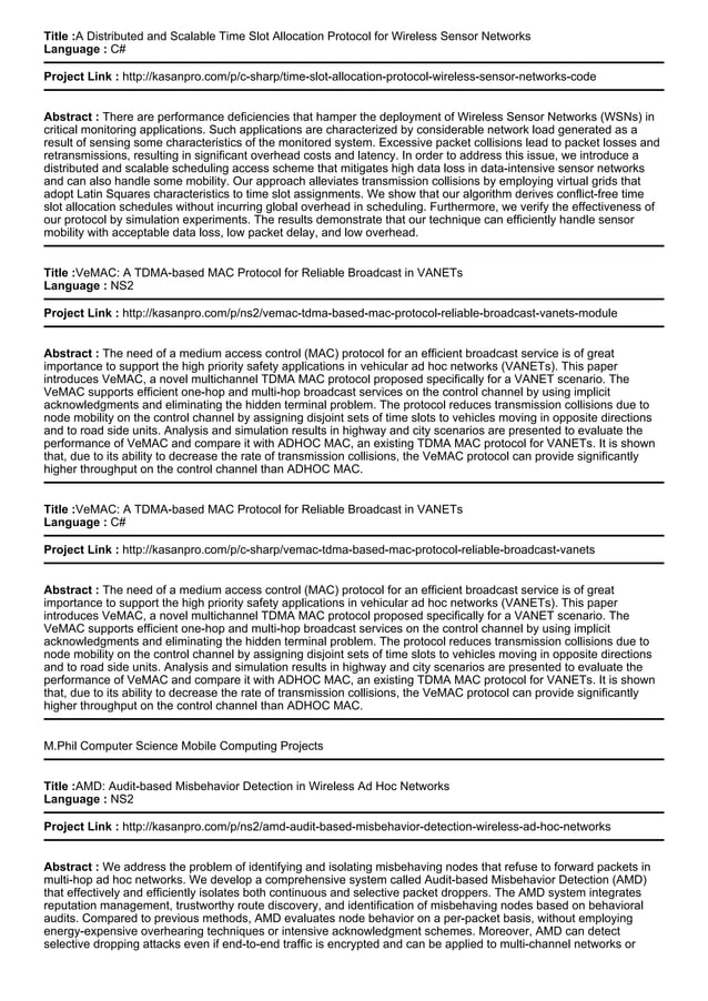 M phil-computer-science-mobile-computing-projects | PDF | Internet of Things | Internet