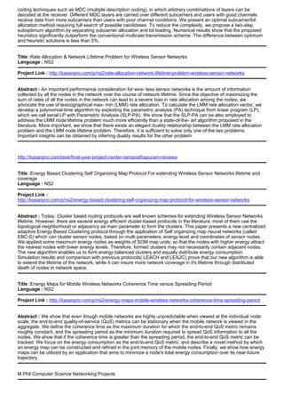 M.Phil Computer Science Networking Projects | PDF