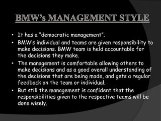 Managmen.process of BMW | PPTX