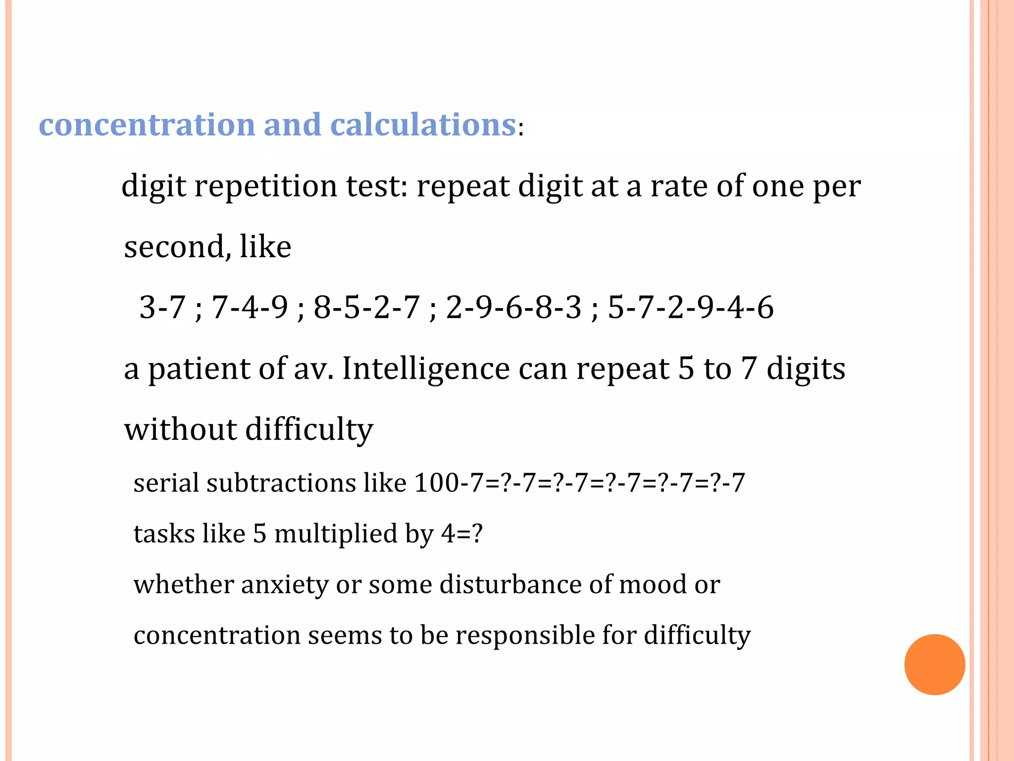 Mental status examination | PPT