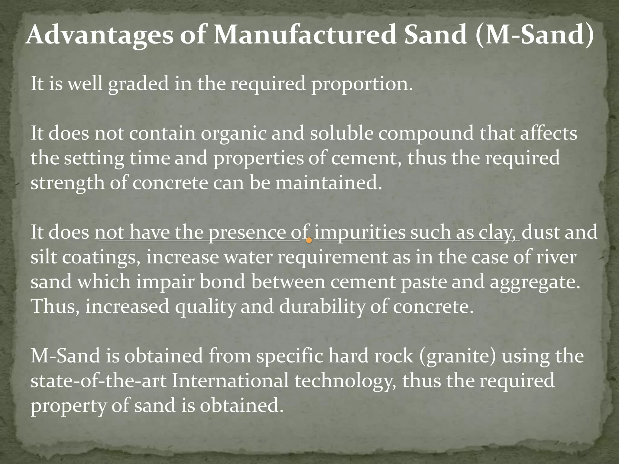 M sand difference between river sand and m sand & Manufactured sand ...