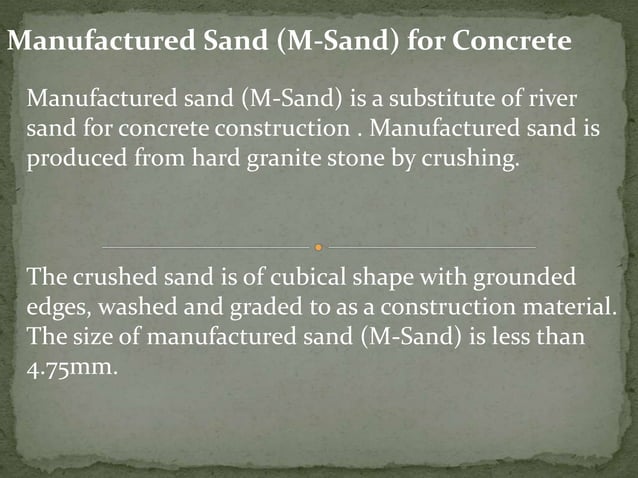 M sand difference between river sand and m sand & Manufactured sand ...