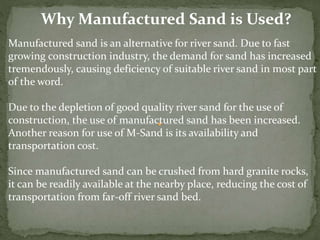 M sand difference between river sand and m sand & Manufactured sand ...