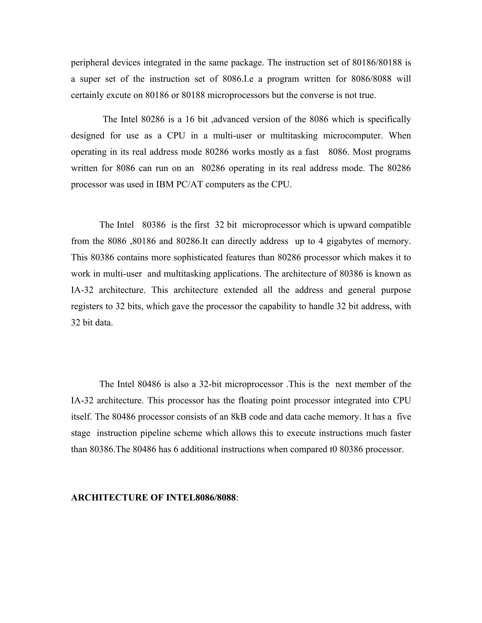 M.sc I-sem-8086 notes | DOC