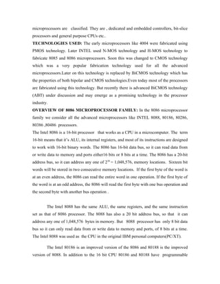 M.sc I-sem-8086 notes | PDF