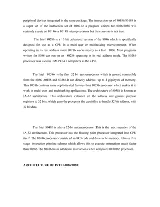 M.sc I-sem-8086 notes | PDF