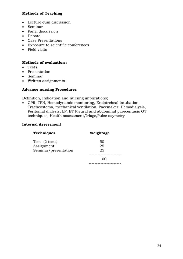 M.sc. nursing-syllabus | PDF