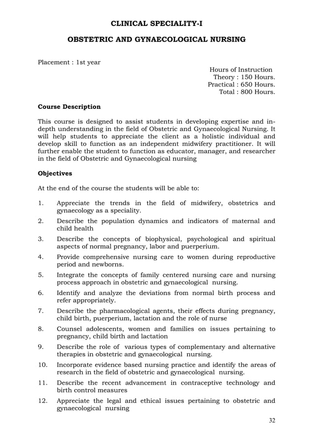 M.sc. nursing-syllabus | PDF