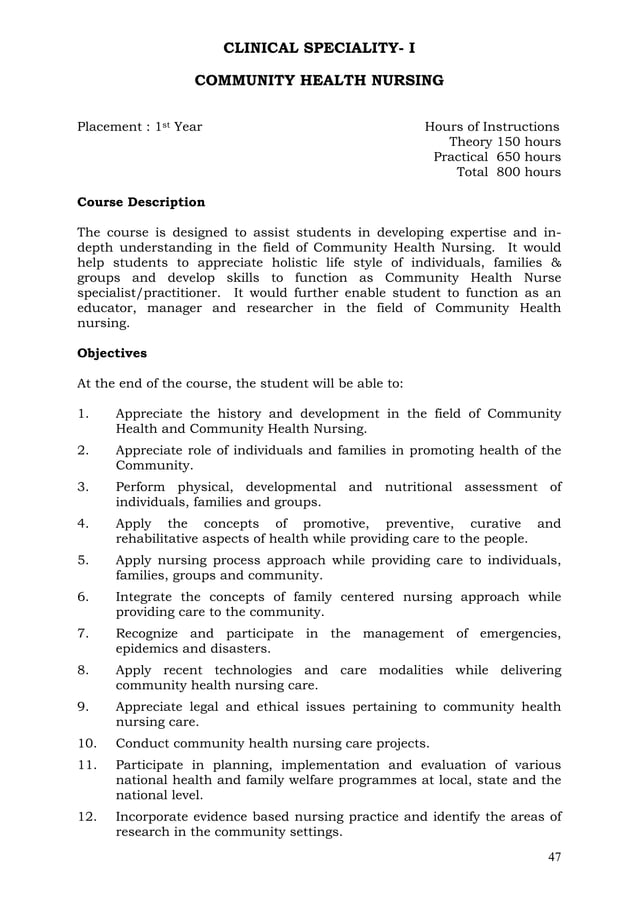 M.sc. nursing-syllabus | PDF