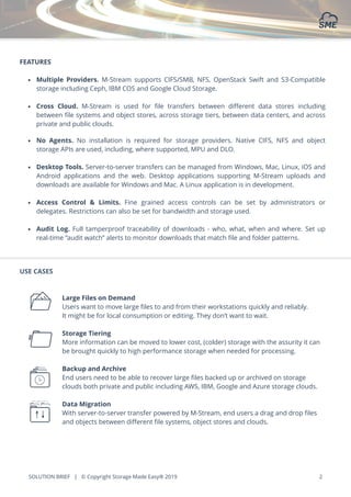 M-Stream® File Transfer Acceleration | Solution Brief | PDF