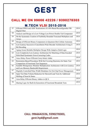 M tech-2015 vlsi-new | DOC | Computer Software and Applications | Computing