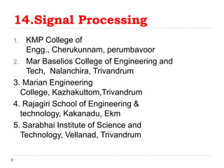 M tech courses in ece department by ajal | PPSX | Computer Software and Applications | Computing