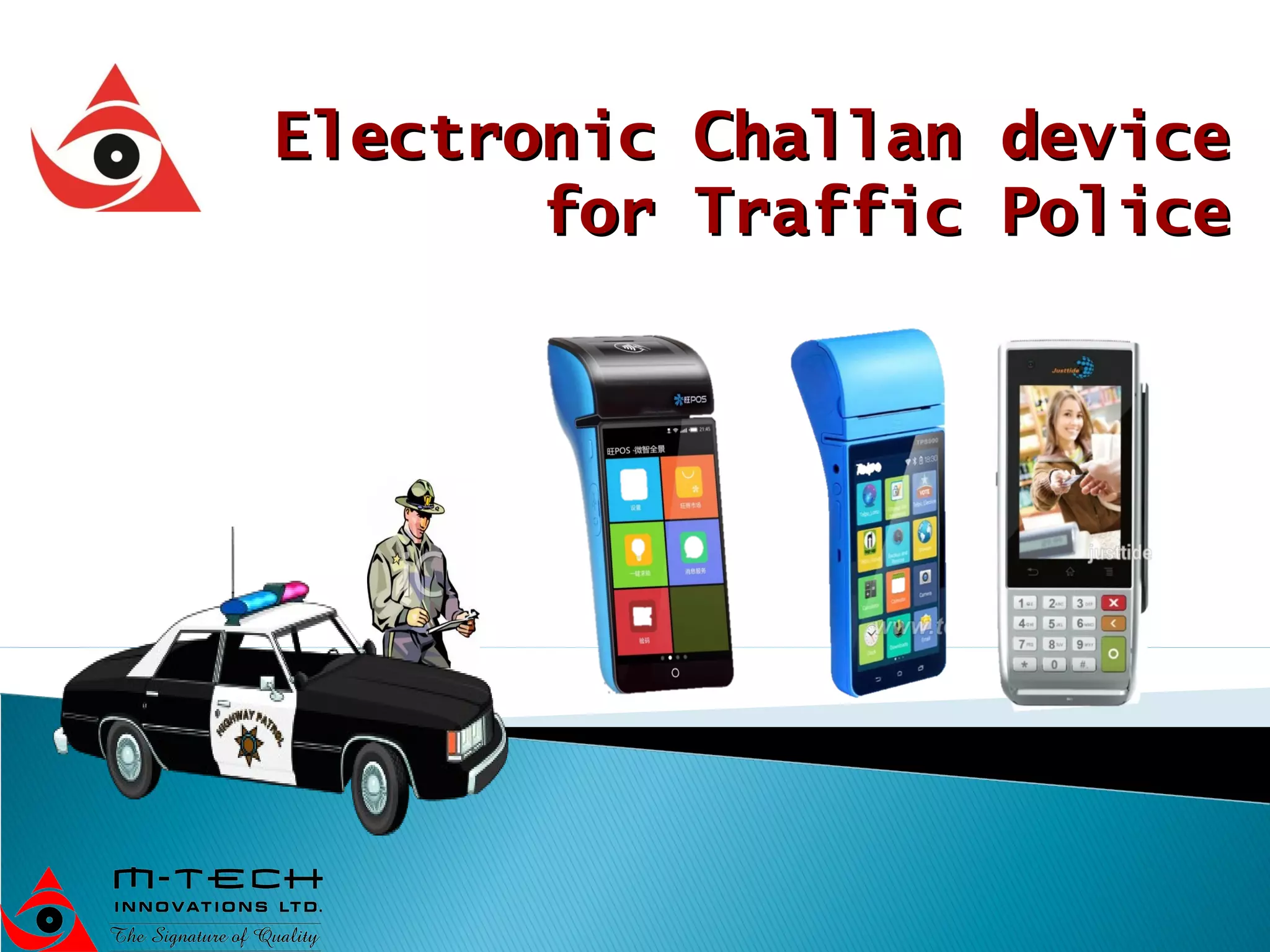 M tech e-challan device | PPT