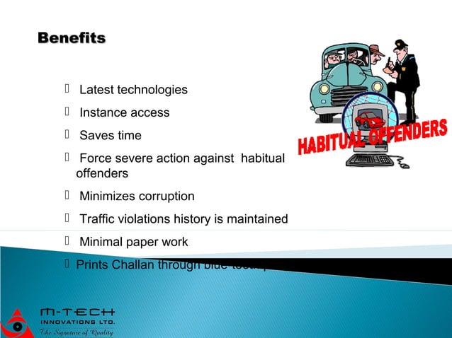 M tech e-challan device | PPT