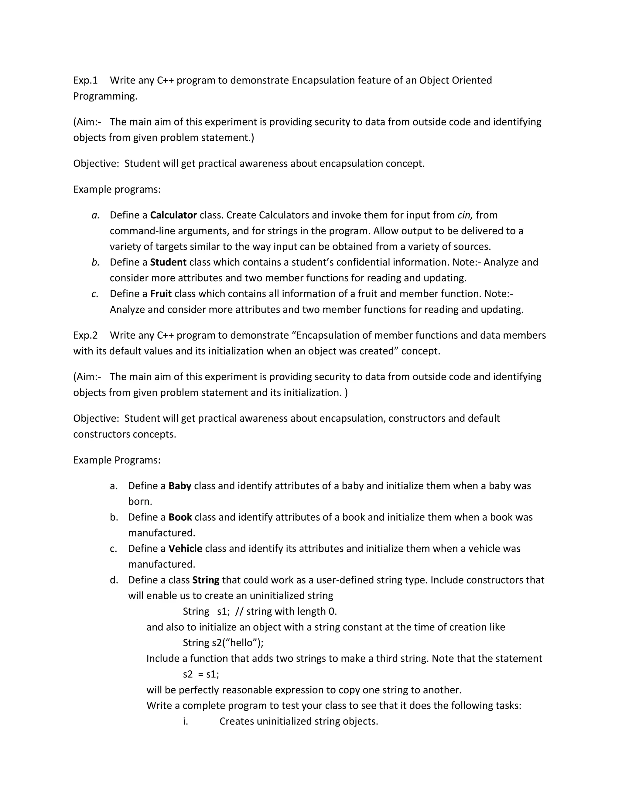 M.tech oops through_c++_labmanual1 (1) | PDF