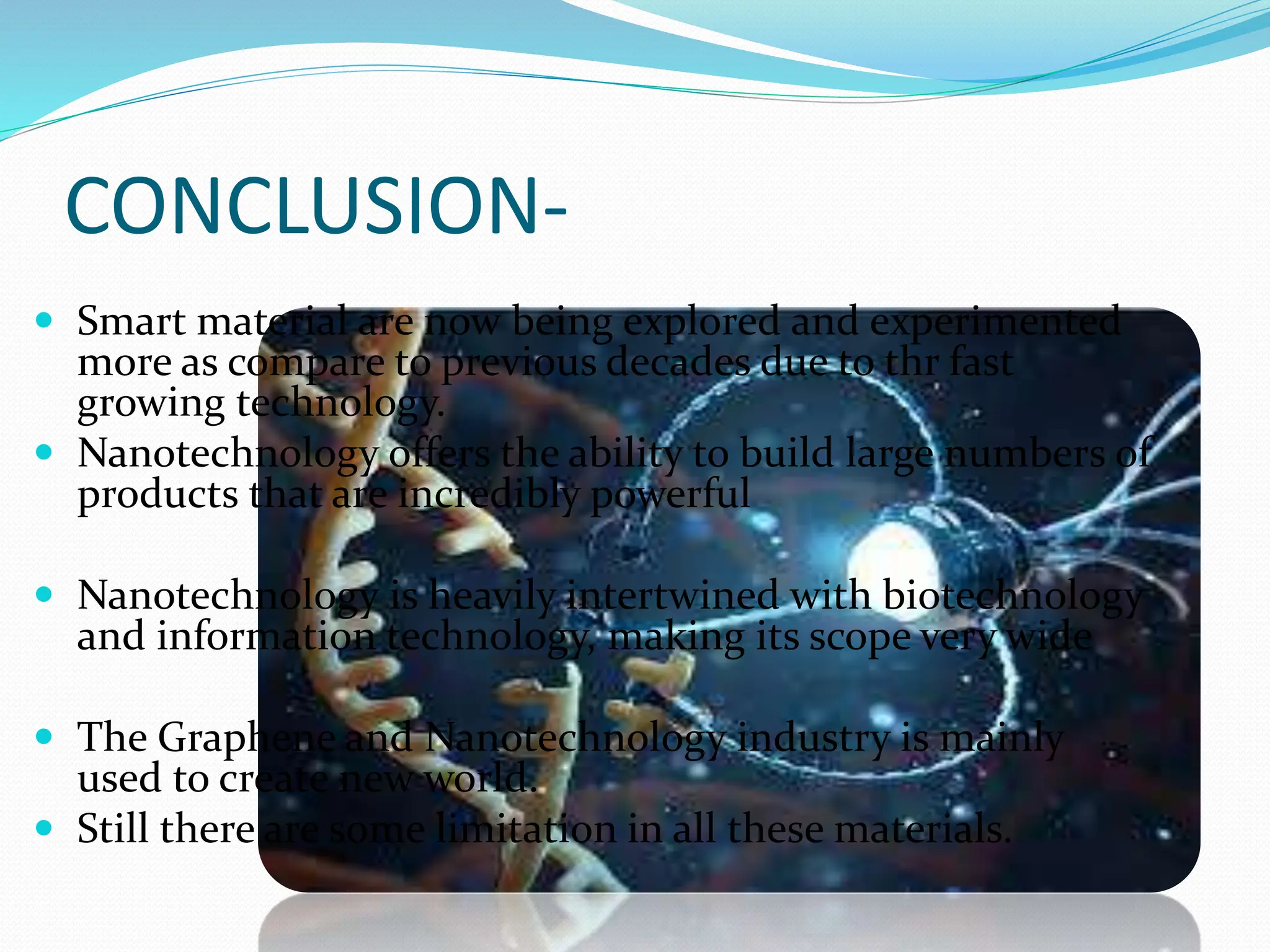 Nanotechnology and graphene(part of smart materials) PPT.pptx