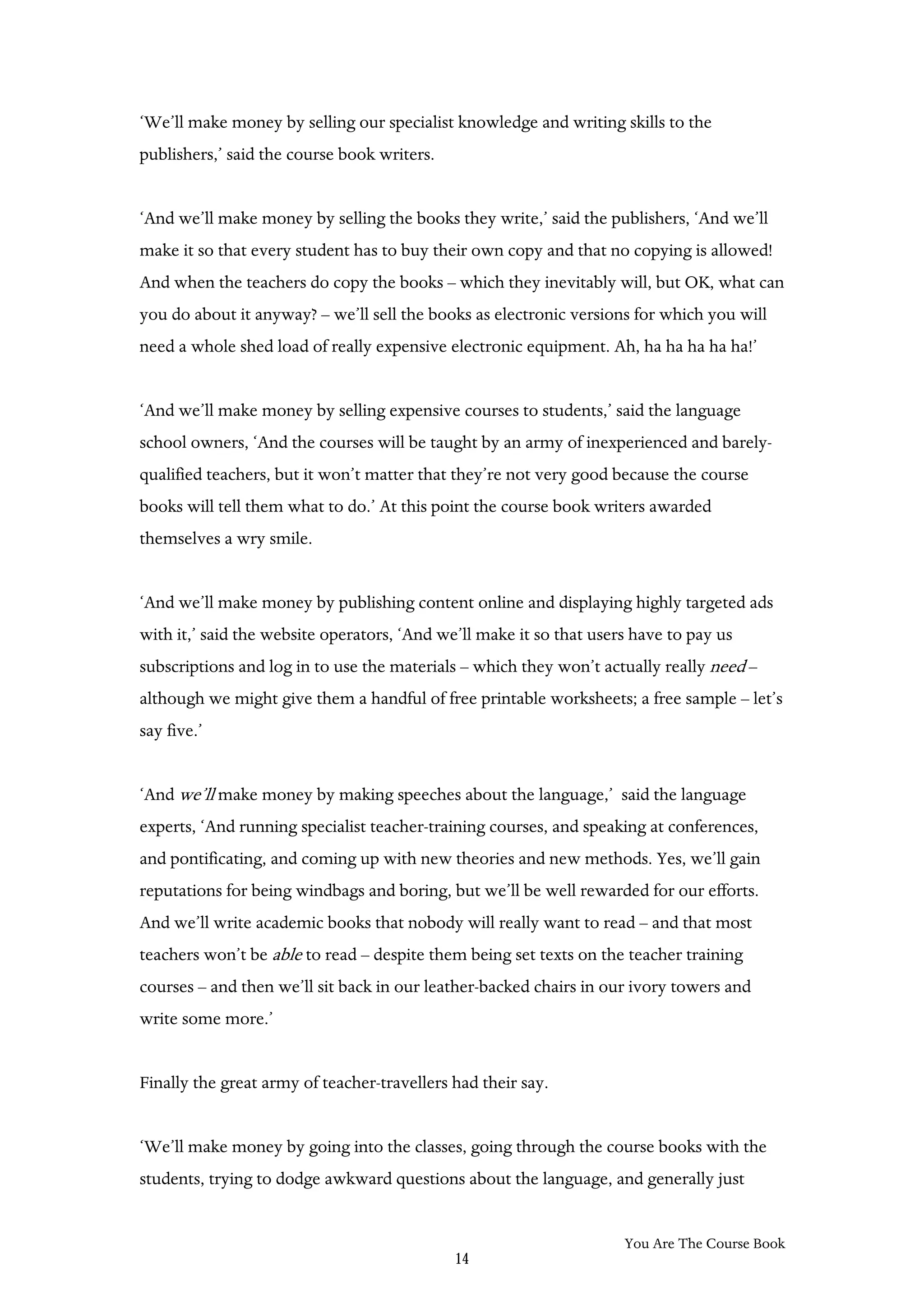 FREE ELT BOOK - You Are The Course Book - by Matt Purland | PDF