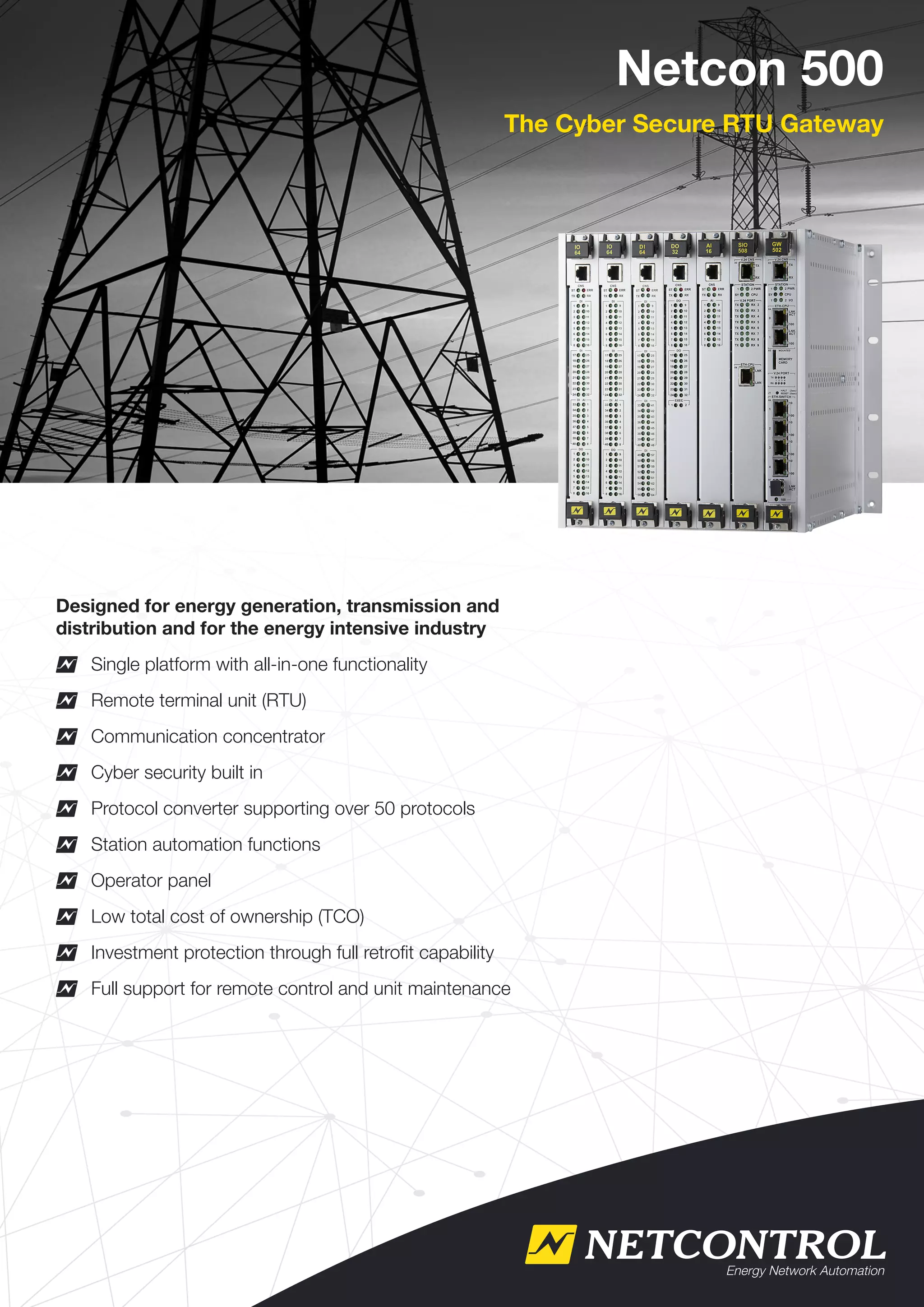 M00103 br-en-9 netcon-500_brochure | PDF