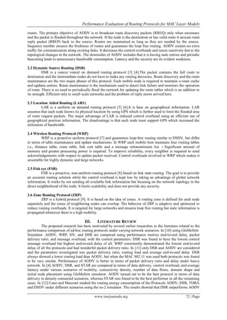 Performance Evaluation of Routing Protocols for MAC Layer Models | PDF | Computer Networking ...
