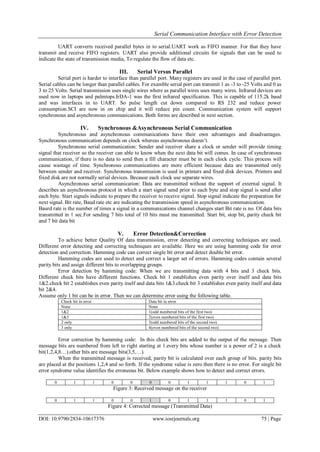 Serial Communication Interface with Error Detection | PDF