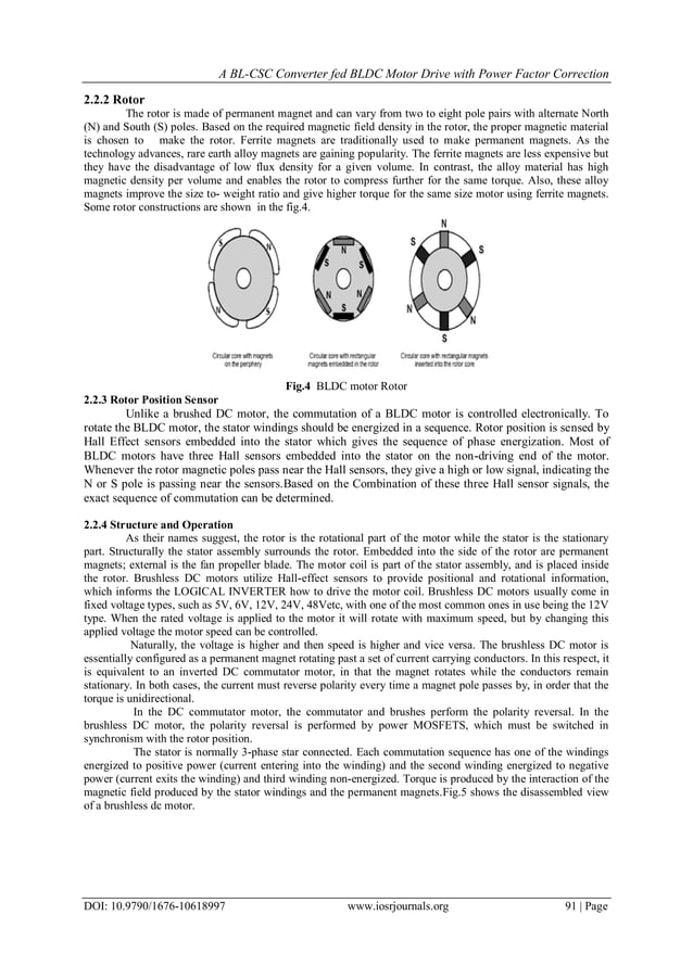 A BL-CSC Converter fed BLDC Motor Drive with Power Factor Correction | PDF