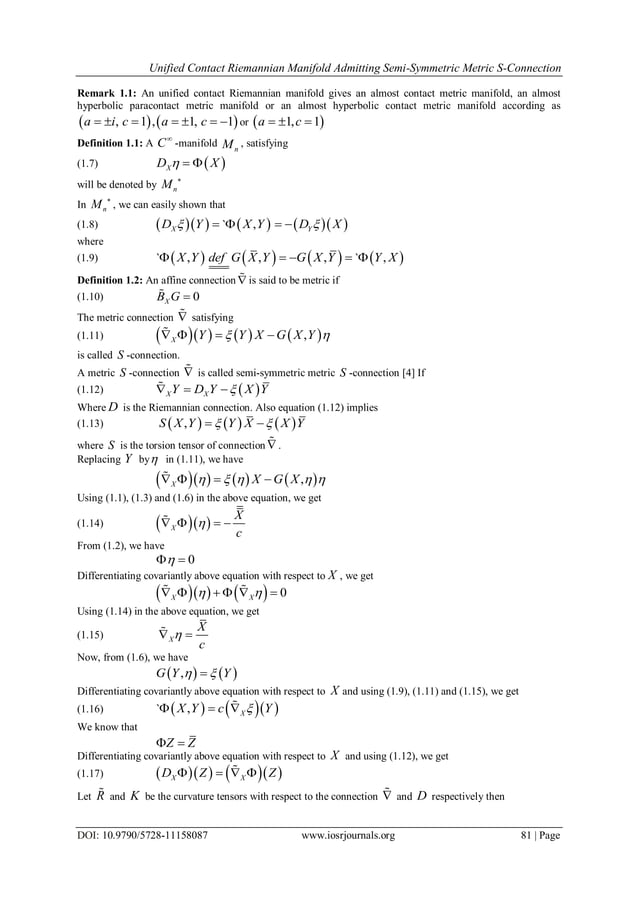 Unified Contact Riemannian Manifold Admitting SemiSymmetric Metric S ...