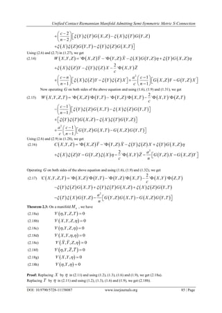 Unified Contact Riemannian Manifold Admitting SemiSymmetric Metric S-Connection | PDF
