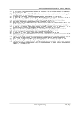 Spatio-Temporal Database and Its Models: A Review | PDF